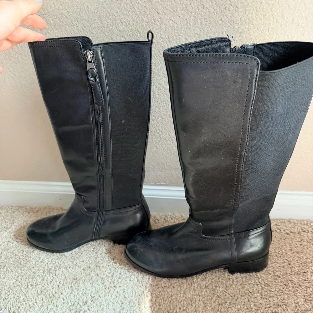 Trotters | Shoes | Trotters Signature Lucia Leather Riding Boot Wide ...